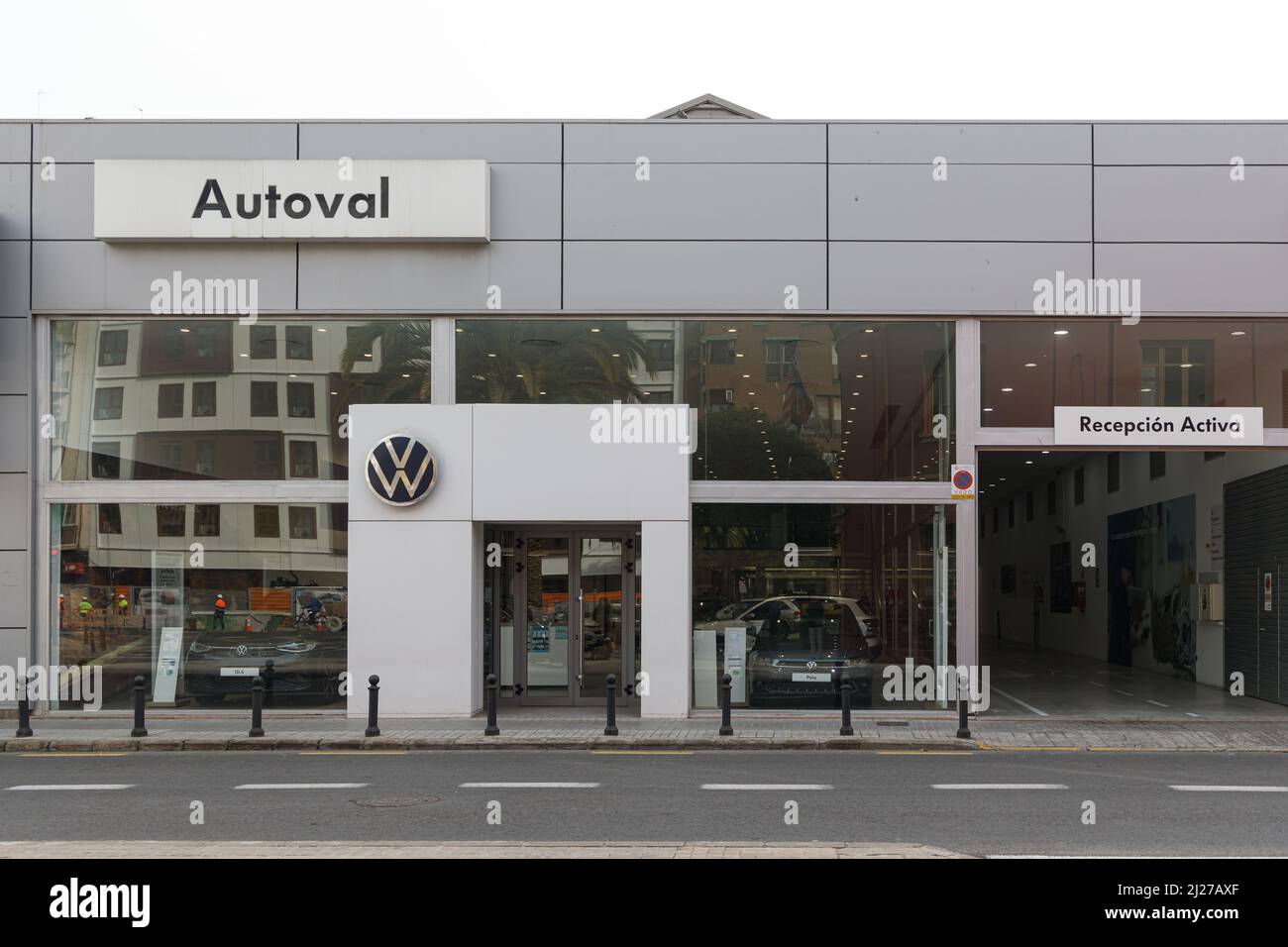 VALENCIA, SPAIN - MARCH 28, 2022: Autoval is a Volkswagen Official ...