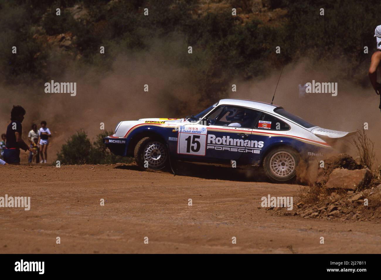 Saeed Al Hajri (QAT) John Spiller (GBR) Porsche 911SC RS GrB Rothmans ...