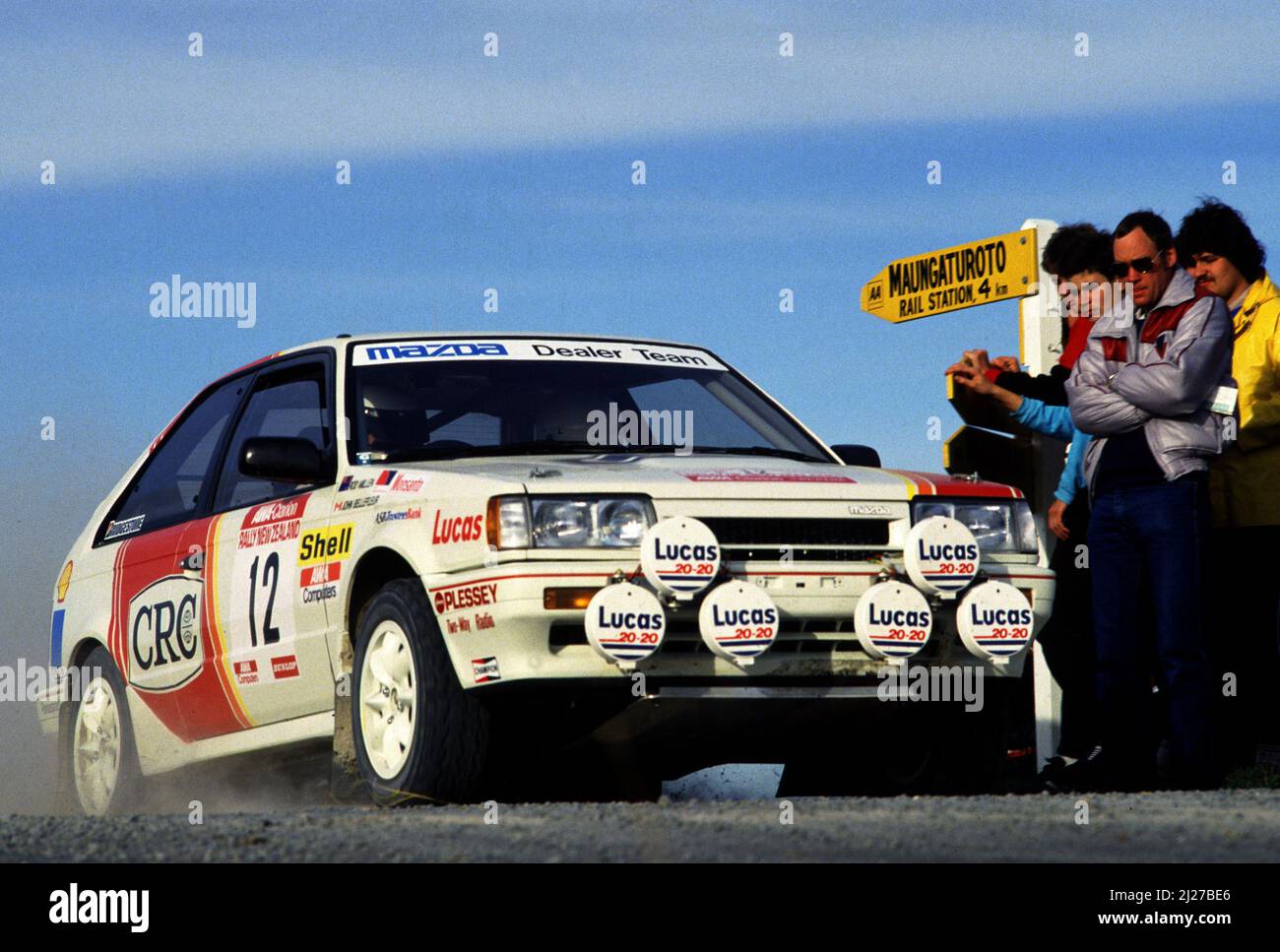 Rod Millen (NZ) John Bellefleur (CDN) Mazda Familia 4WD GrA Crc Mazda ...