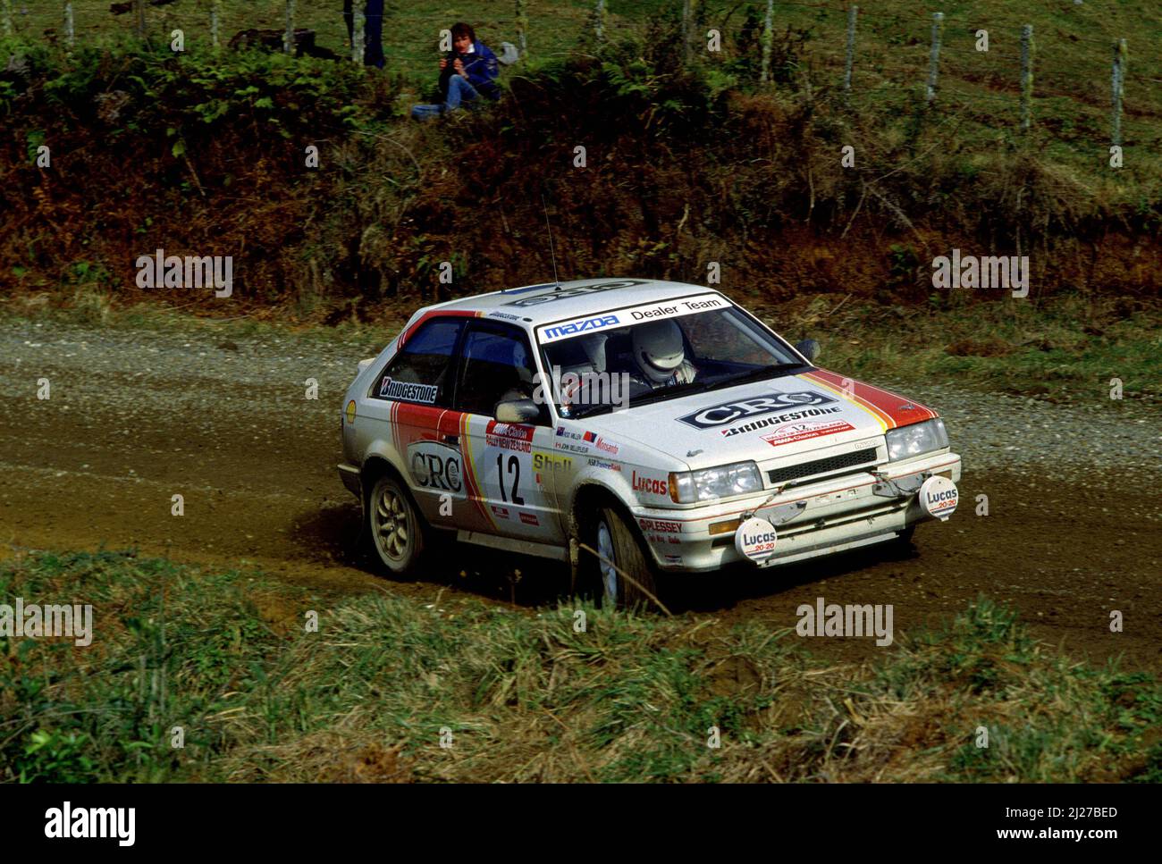 Rod Millen (NZ) John Bellefleur (CDN) Mazda Familia 4WD GrA Crc Mazda ...