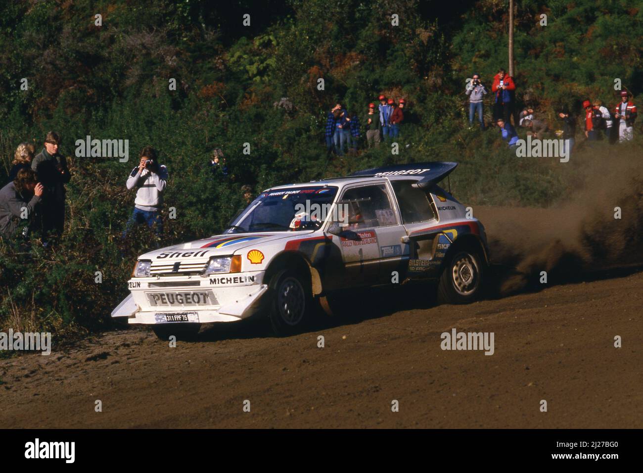 Timo Salonen (FIN) Seppo Harjanne (FIN) Peugeot 205 T16 E2 GrB Peugeot ...