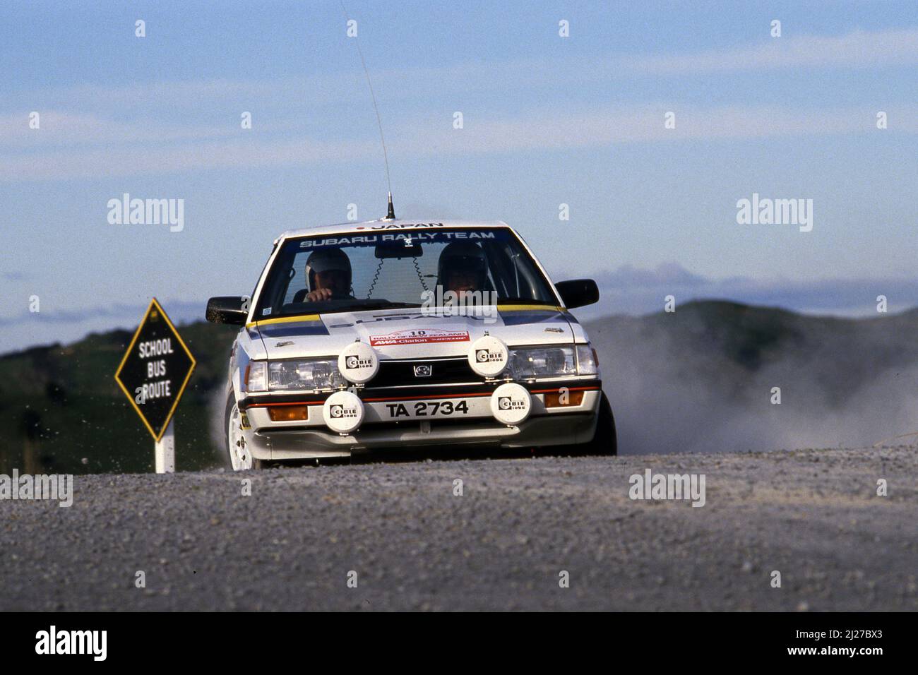 Possum Bourne (NZ) Jim Scott (NZ) Subaru RX Turbo GrA Fuji Heavy ...