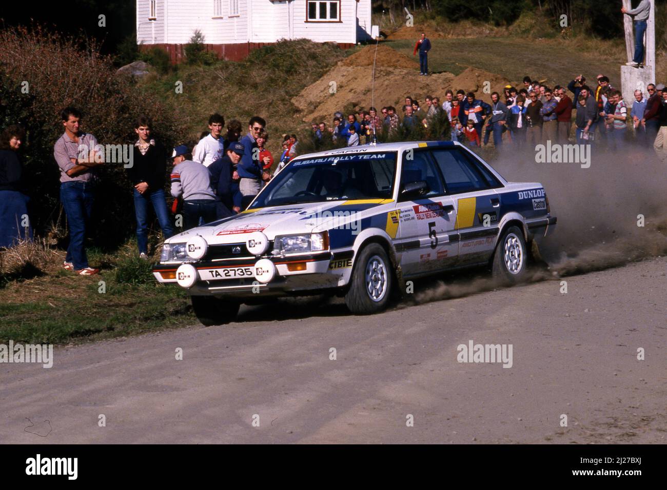 Mike Kirkland (EAK) Robin Nixon (EAK) Subaru RX Turbo GrA Fuji Heavy Industries Stock Photo - Alamy