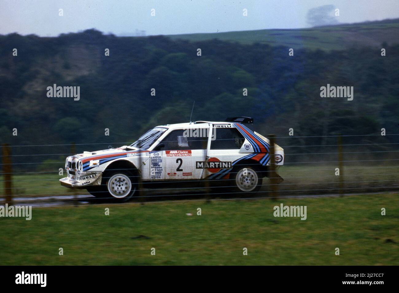 Markku Alen (FIN) Ilkka Kivimaki (FIN) Lancia Delta S4 GrB Martini ...