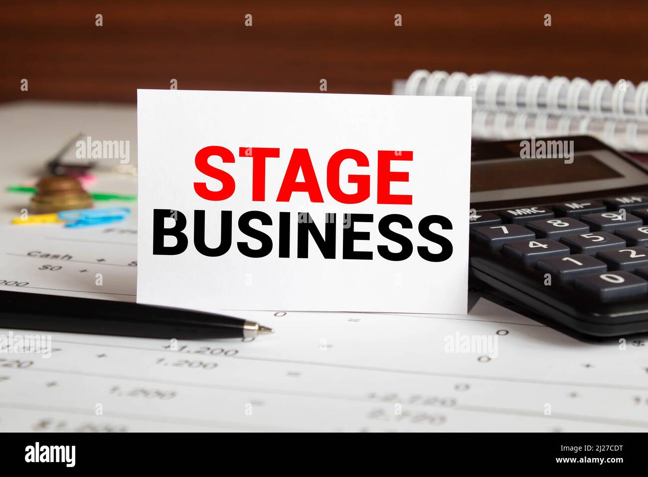 Text sign showing STAGE Business. Conceptual photo purchasing process ...