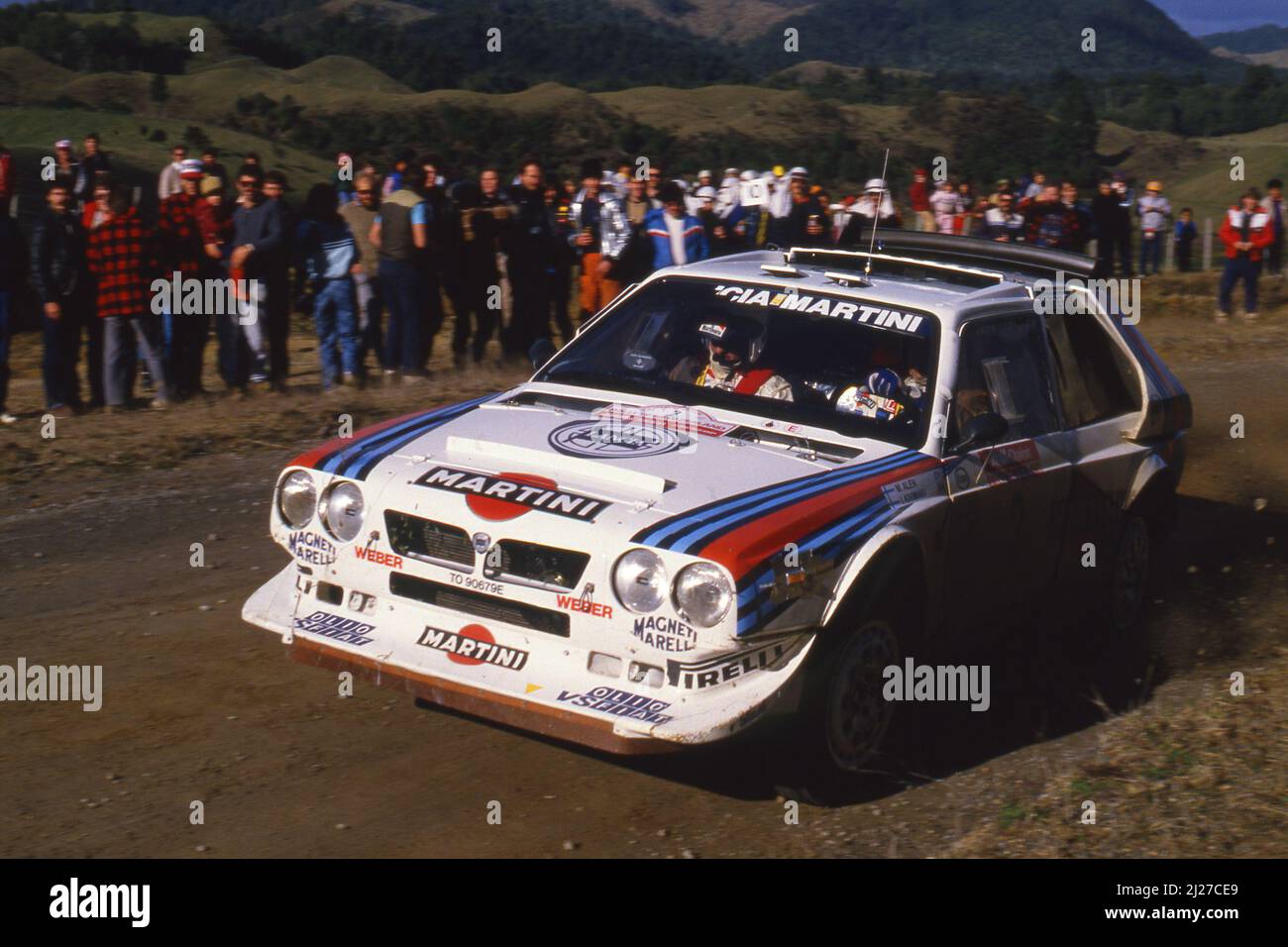 Markku Alen (FIN) Ilkka Kivimaki (FIN) Lancia Delta S4 GrB Martini ...