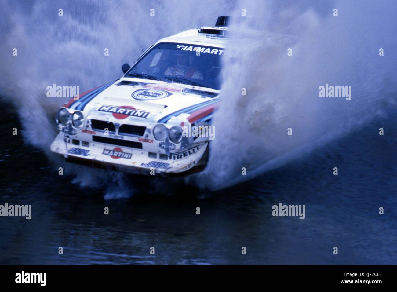 Markku Alen (FIN) Ilkka Kivimaki (FIN) Lancia Delta S4 GrB Martini ...