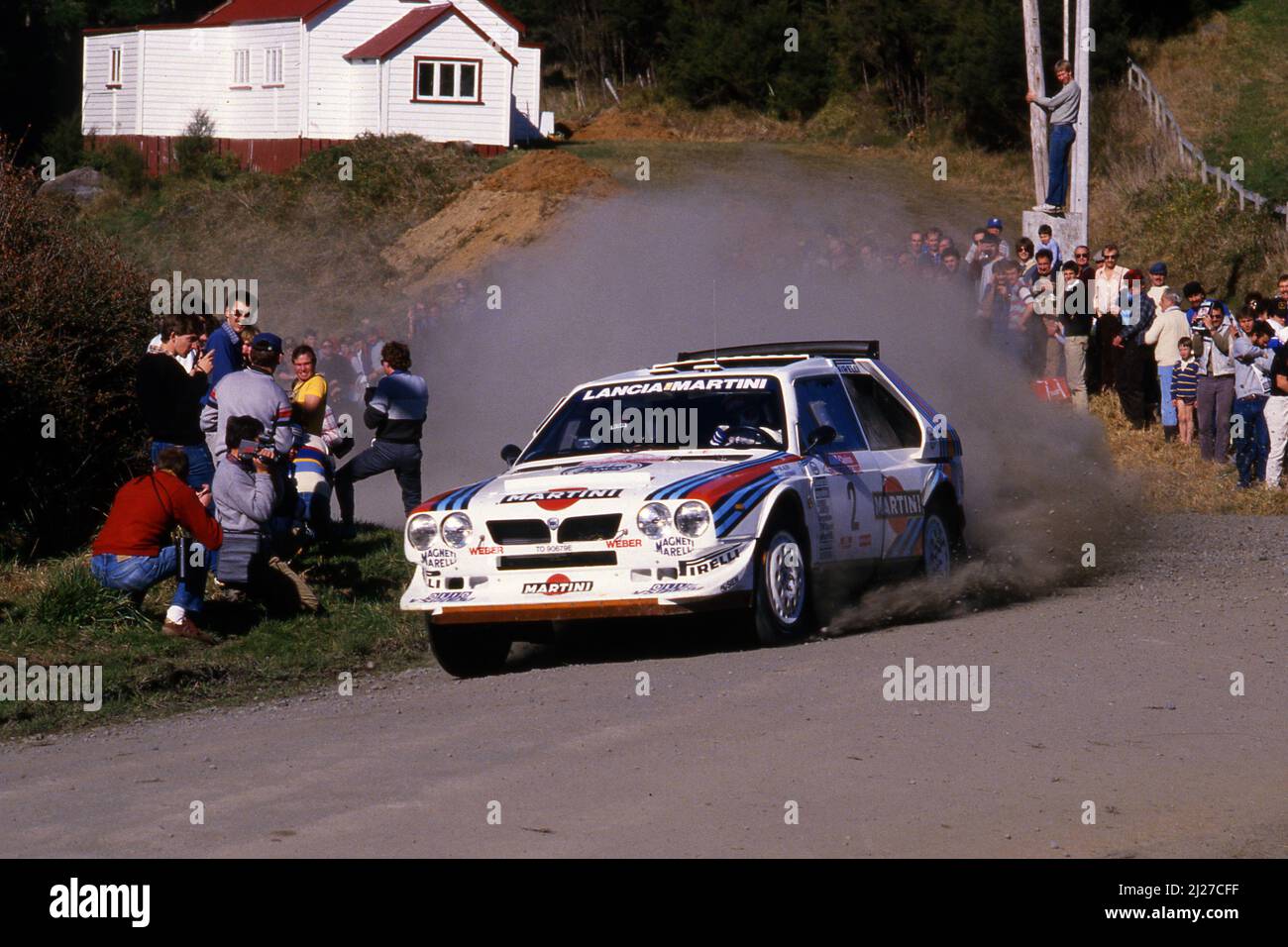 Markku Alen (FIN) Ilkka Kivimaki (FIN) Lancia Delta S4 GrB Martini ...