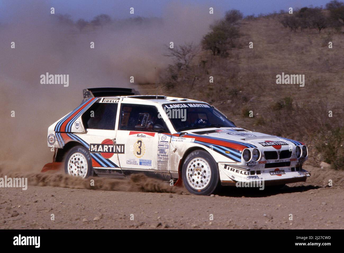Markku Alen (FIN) Ilkka Kivimaki (FIN) Lancia Delta S4 GrB Martini ...