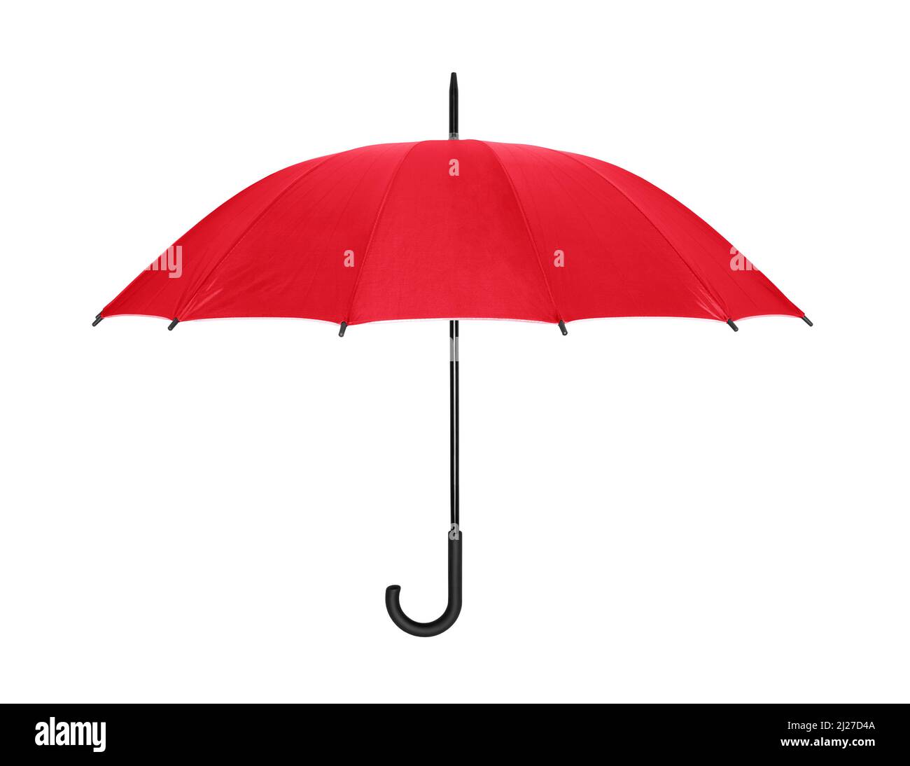 Open red umbrella isolated on white with clipping path Stock Photo - Alamy