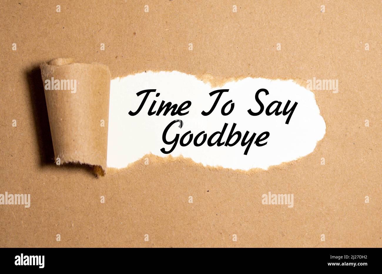 Goodbye message on paper note hi-res stock photography and images - Alamy