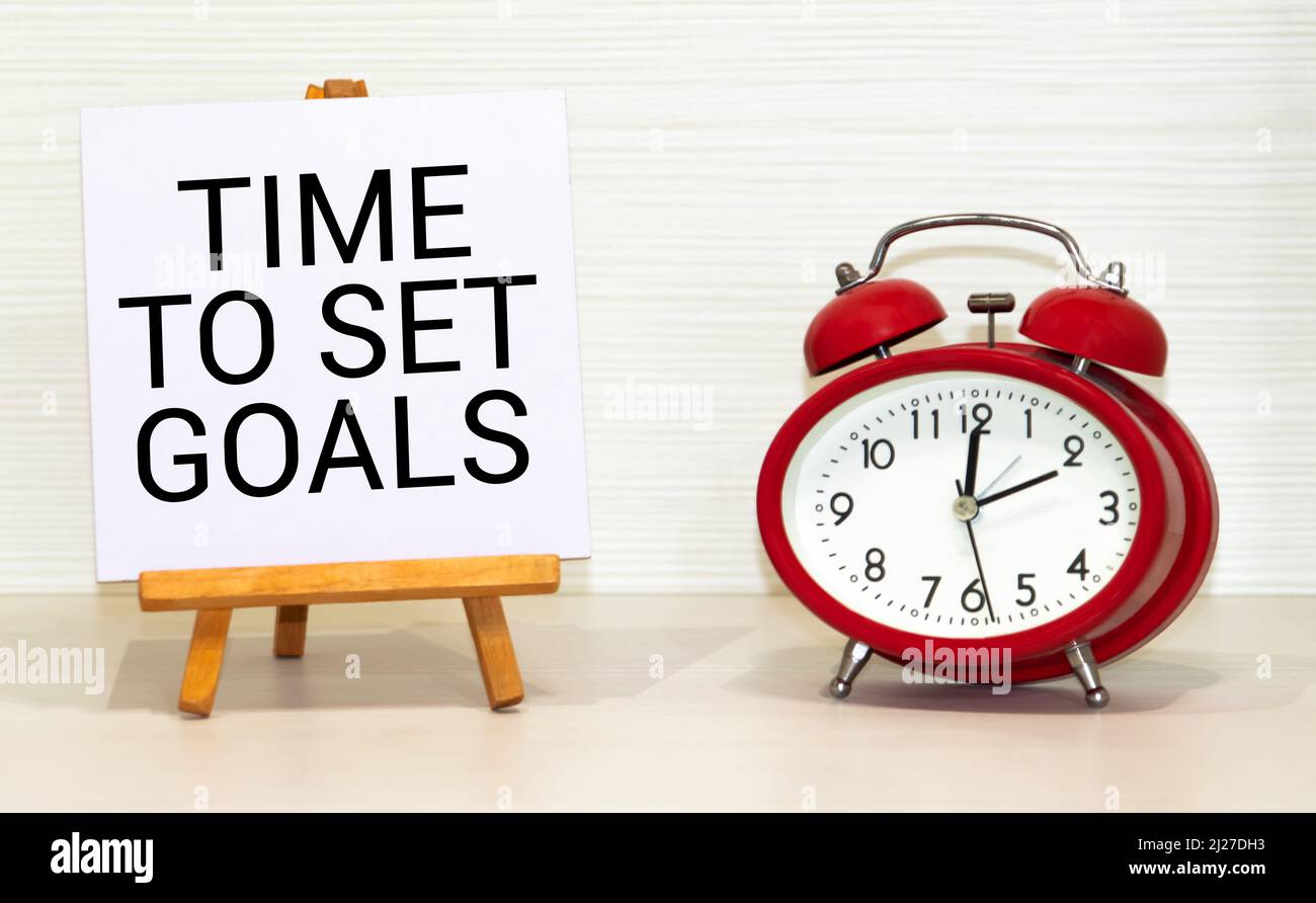 Conceptual hand writing showing Set Smart Goals. Business photo text ...