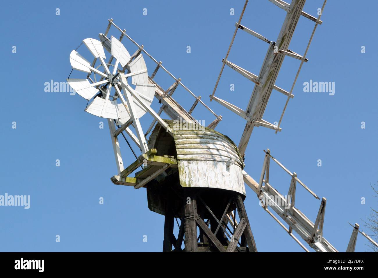 Boardman's Mill windpump, How Hill, Broads National Park, Norfolk, UK ...