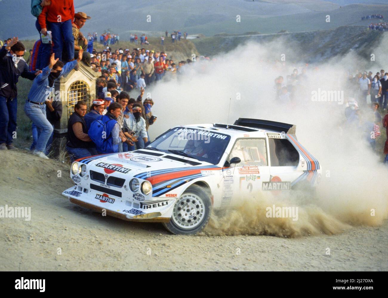 Markku Alen (FIN) Ilkka Kivimaki (FIN) Lancia Delta S4 GrB Martini ...