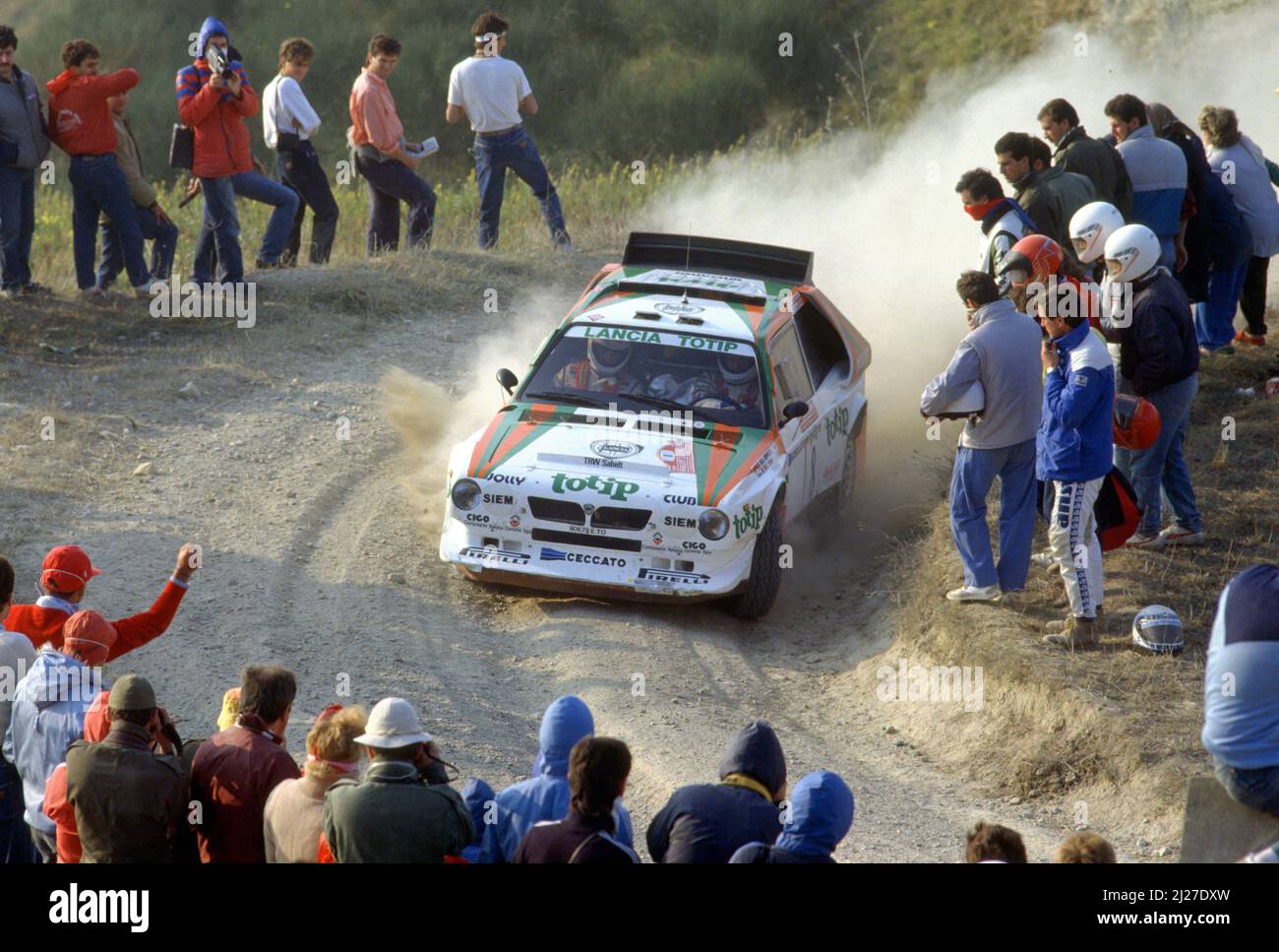 Dario Cerrato (ITA) Giuseppe Geppi Cerri (ITA) Lancia Delta S4 GrB ...