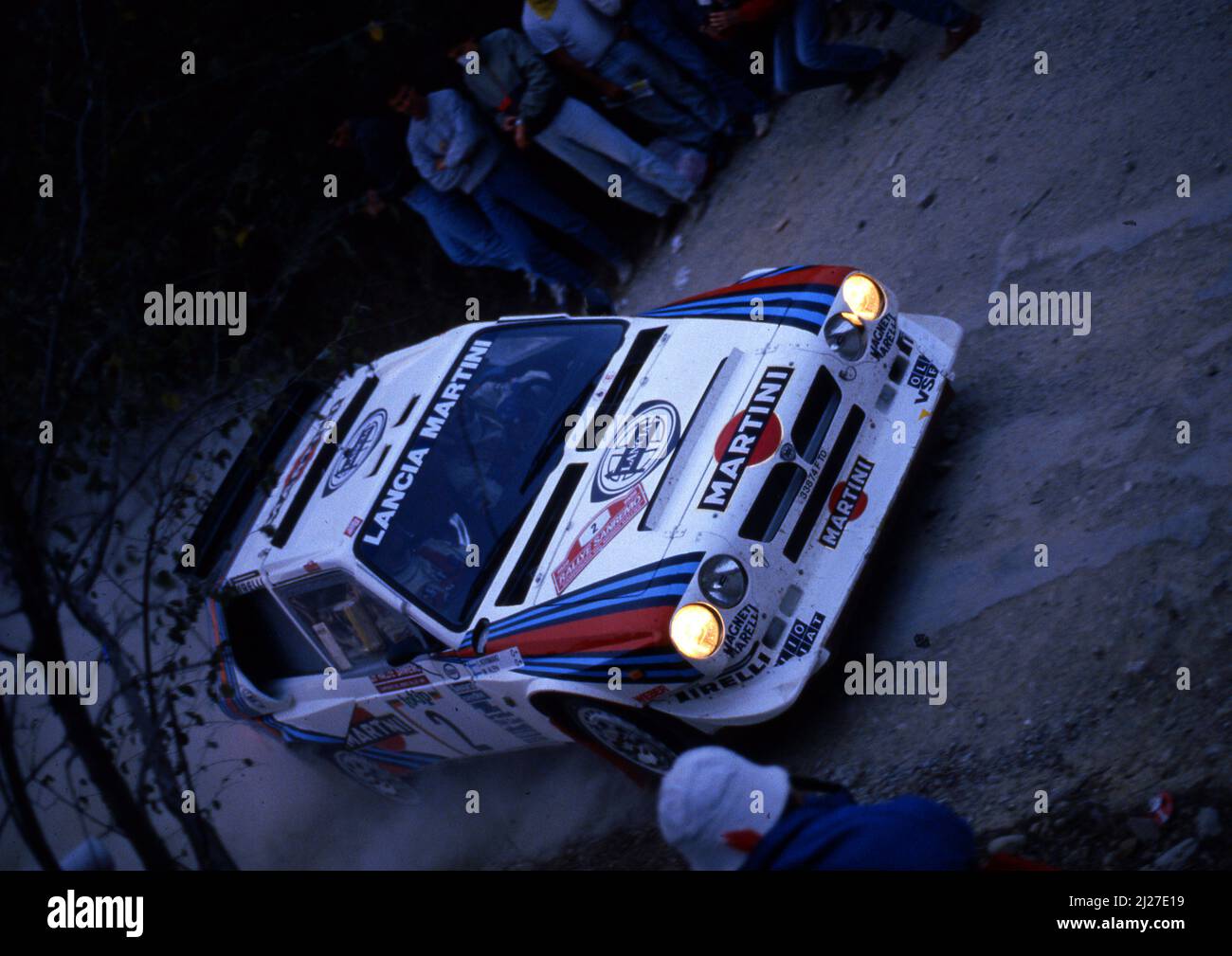 Markku Alen (FIN) Ilkka Kivimaki (FIN) Lancia Delta S4 GrB Martini ...