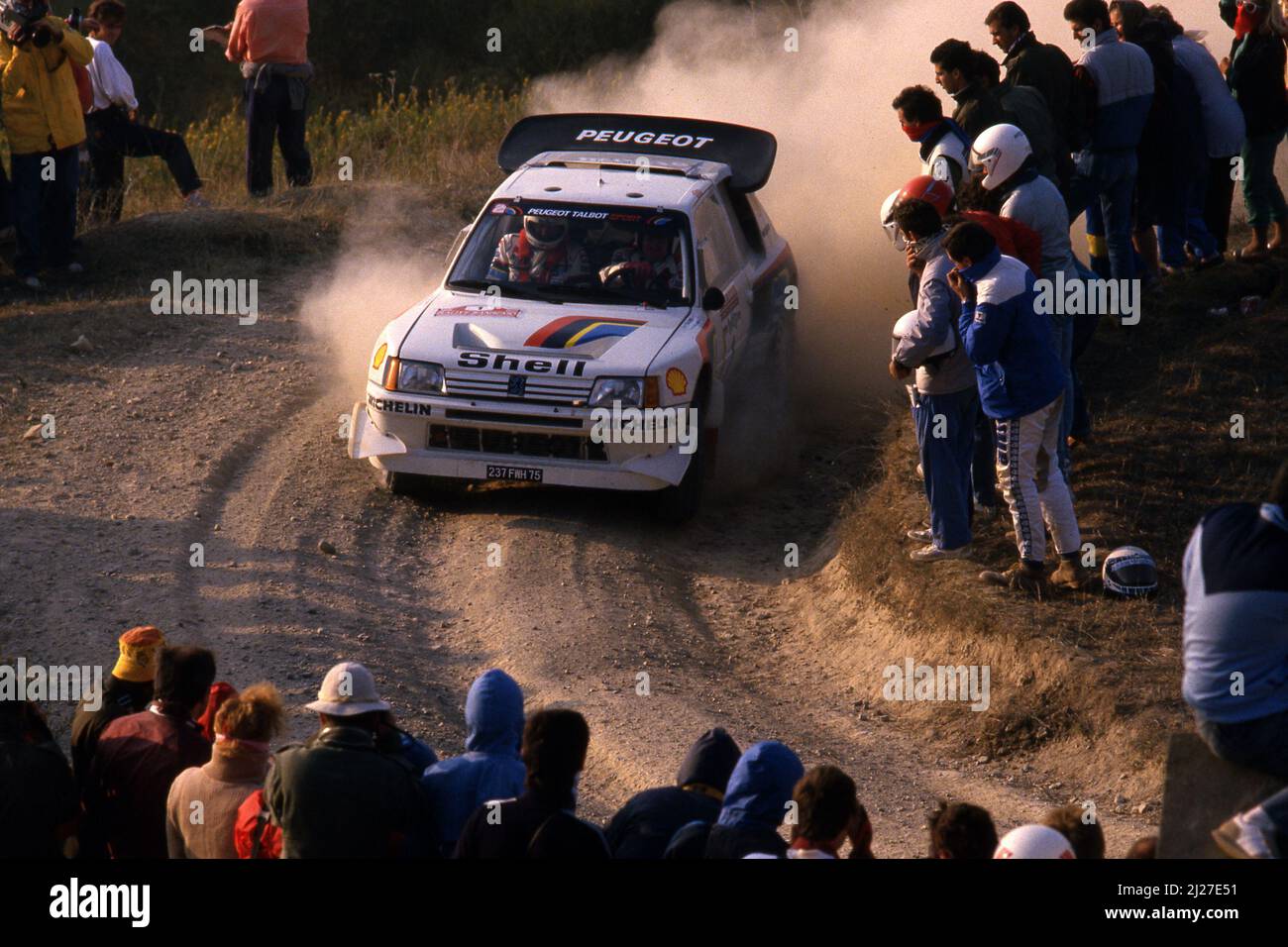 Timo Salonen (FIN) Seppo Harjanne (FIN) Peugeot 205 T16 E2 GrB Peugeot ...
