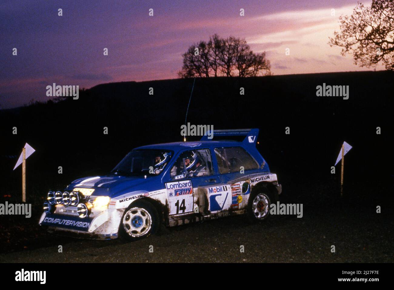 David Llewellin (GBR) Phil Short (GBR) Austin MG Metro 6R4 GrB Austin ...