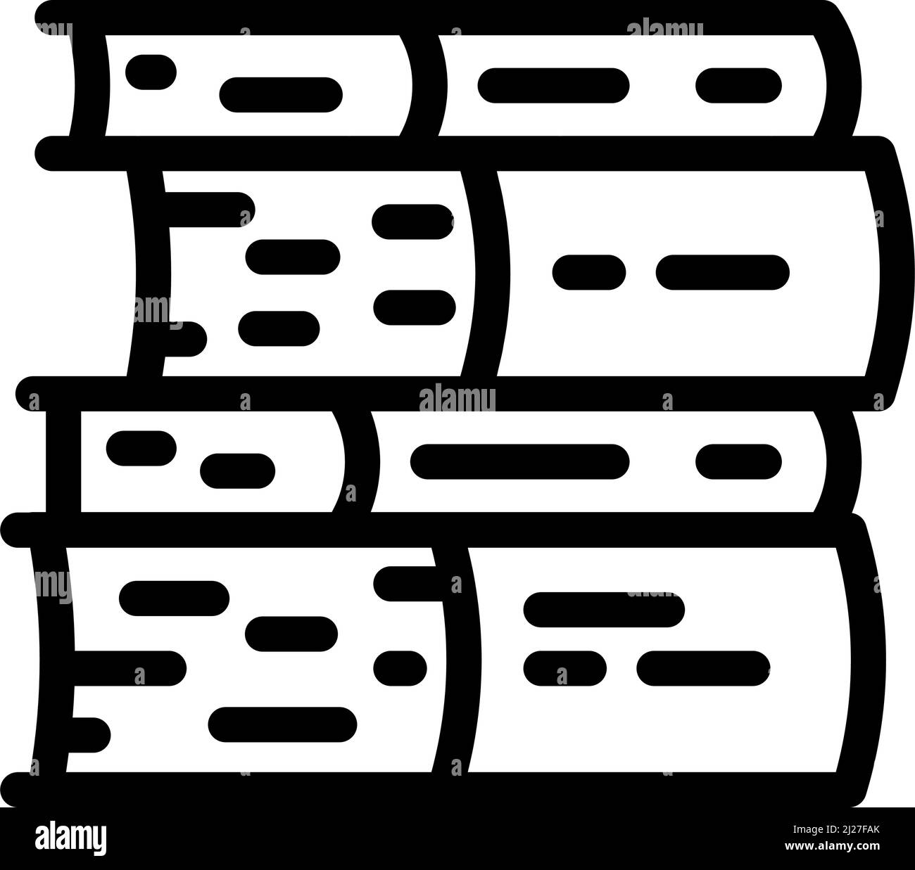 pile books line icon vector illustration Stock Vector Image & Art - Alamy