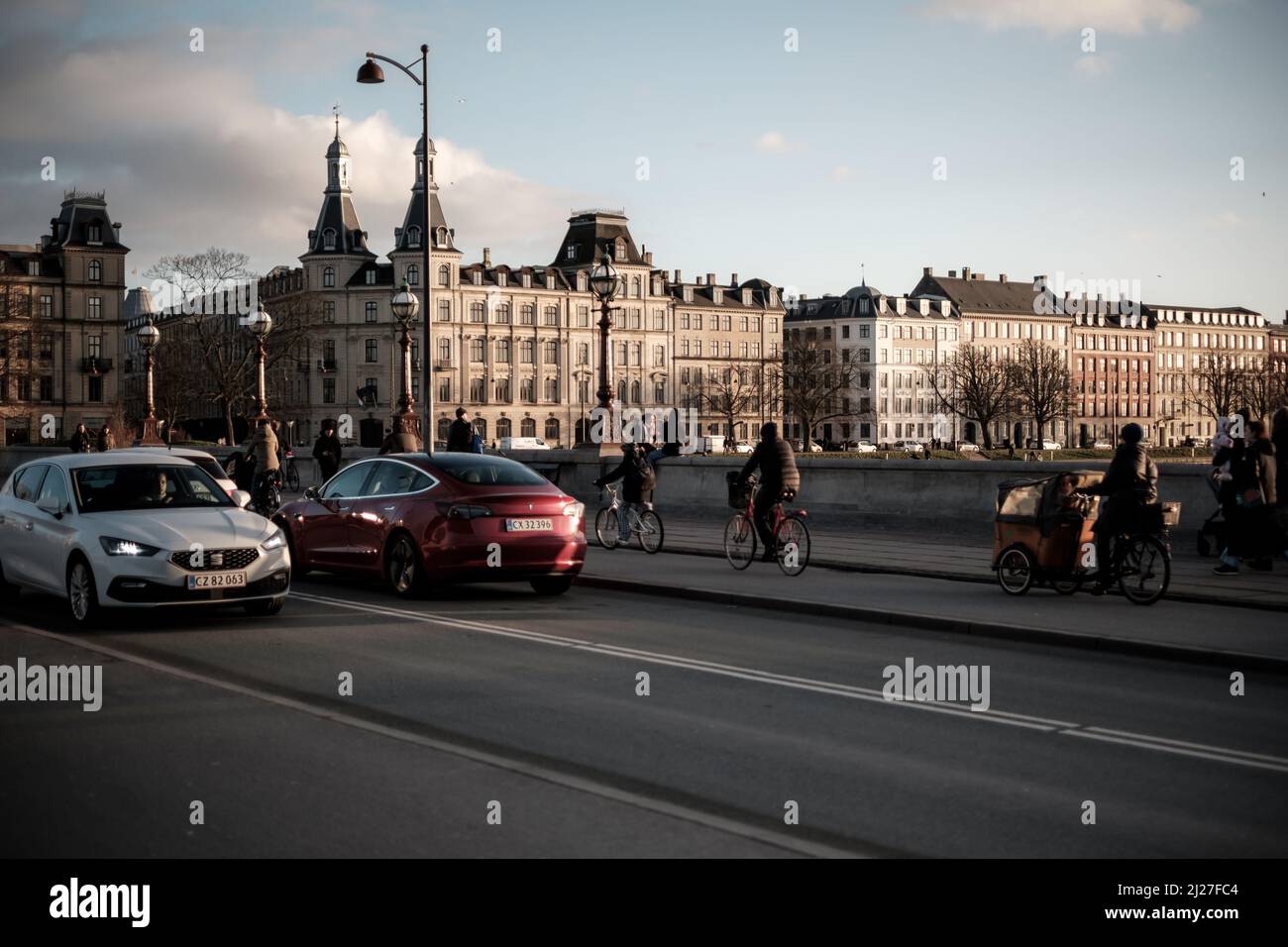 Pictures of daily life in Copenhagen, the capital city of Denmark Stock ...