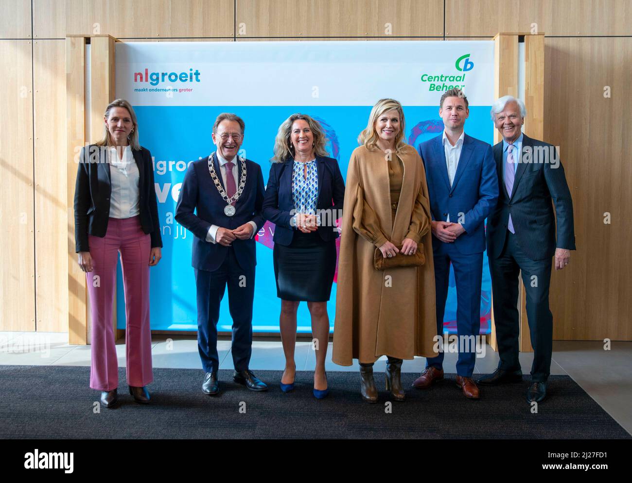 Queen Maxima of The Netherlands at the Achmea Congrescentrum in Zeist ...