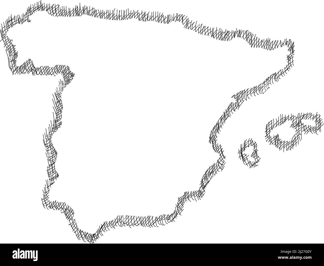 Map of Spain, vector design Stock Vector Image & Art - Alamy