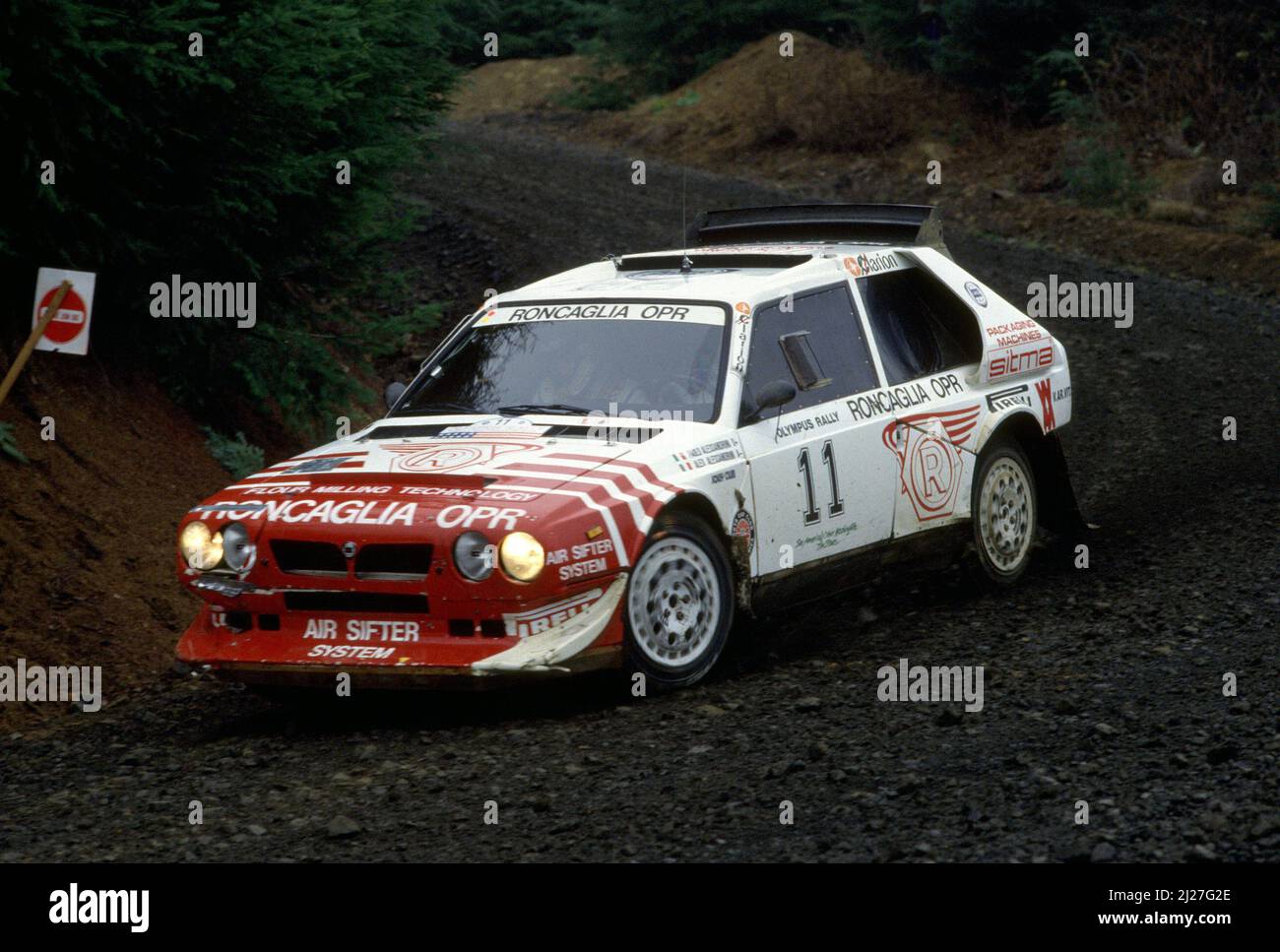 Paolo Alessandrini (ITA) Alessandro Alessandrini (ITA) Lancia Delta S4 ...