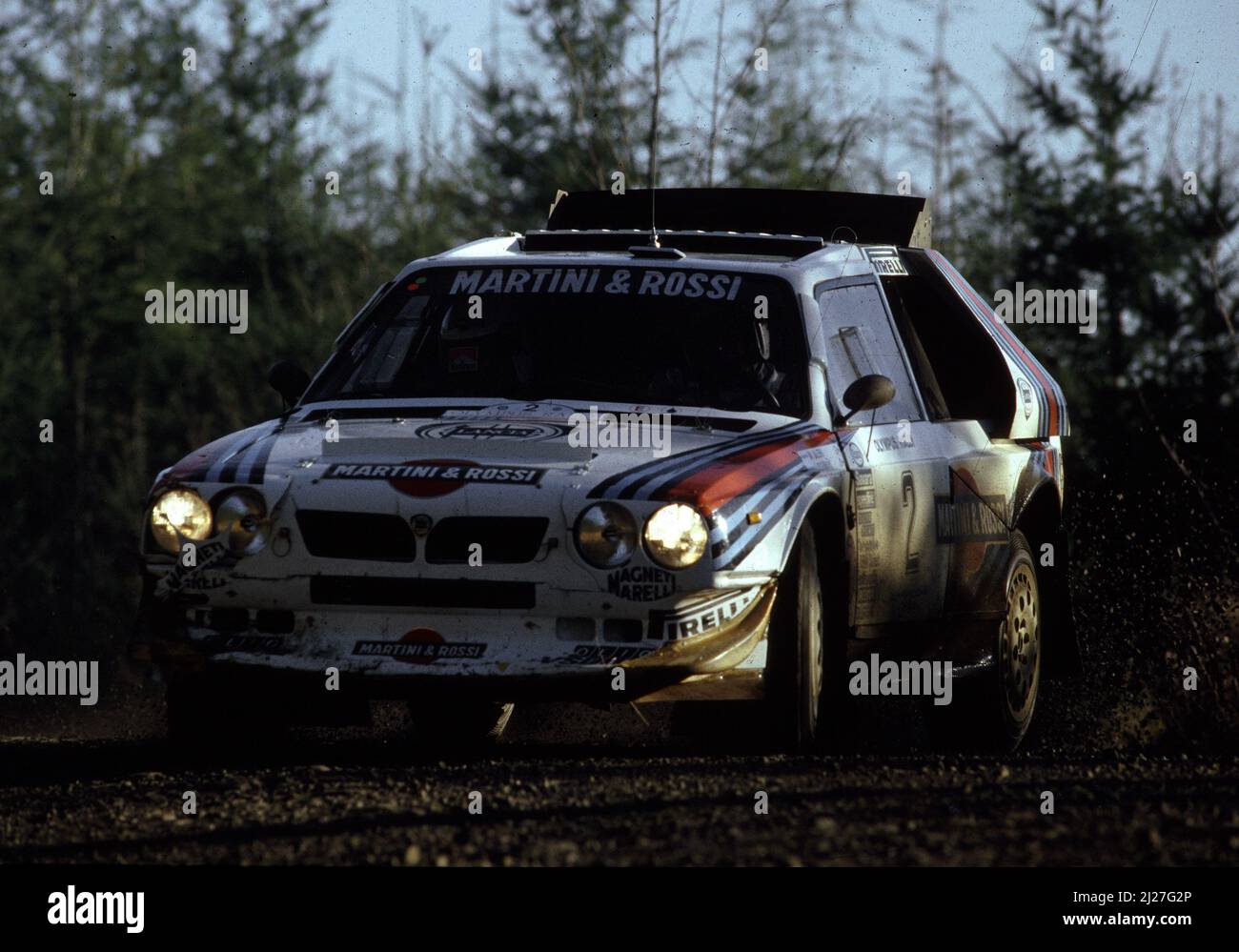 Markku Alen (FIN) Ilkka Kivimaki (FIN) Lancia Delta S4 GrB Martini ...