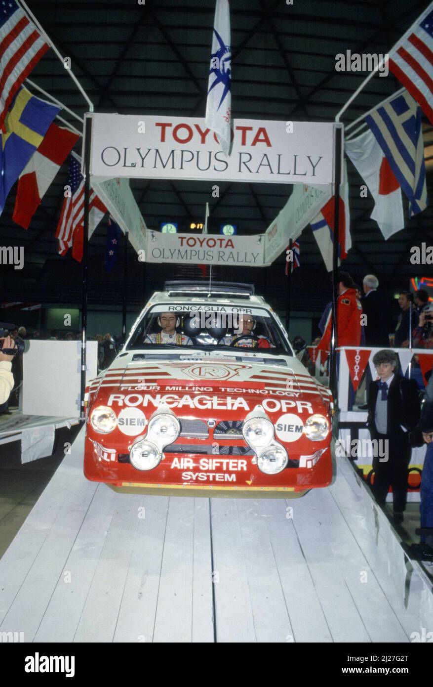 Paolo Alessandrini (ITA) Alessandro Alessandrini (ITA) Lancia Delta S4 ...