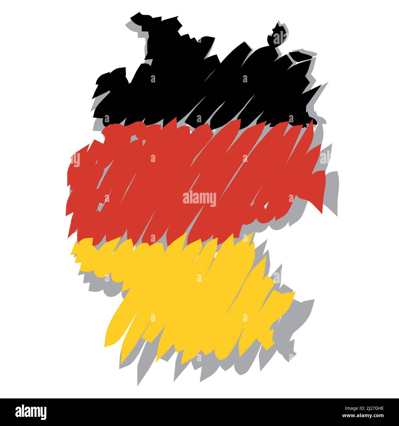 Flag map Germany, vector illustration Stock Vector Image & Art - Alamy