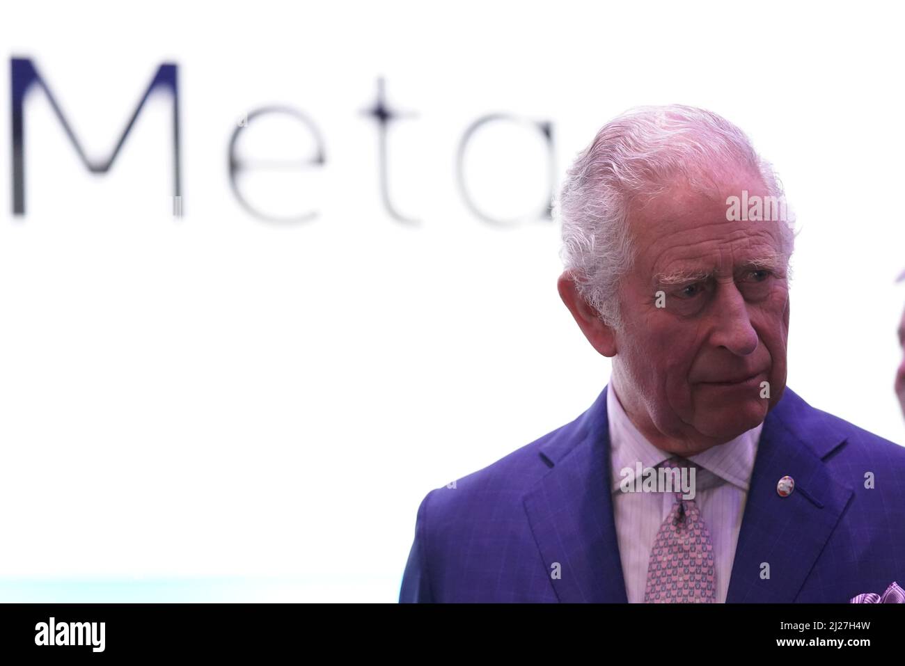 The Prince of Wales at the official opening of the new Meta offices in ...