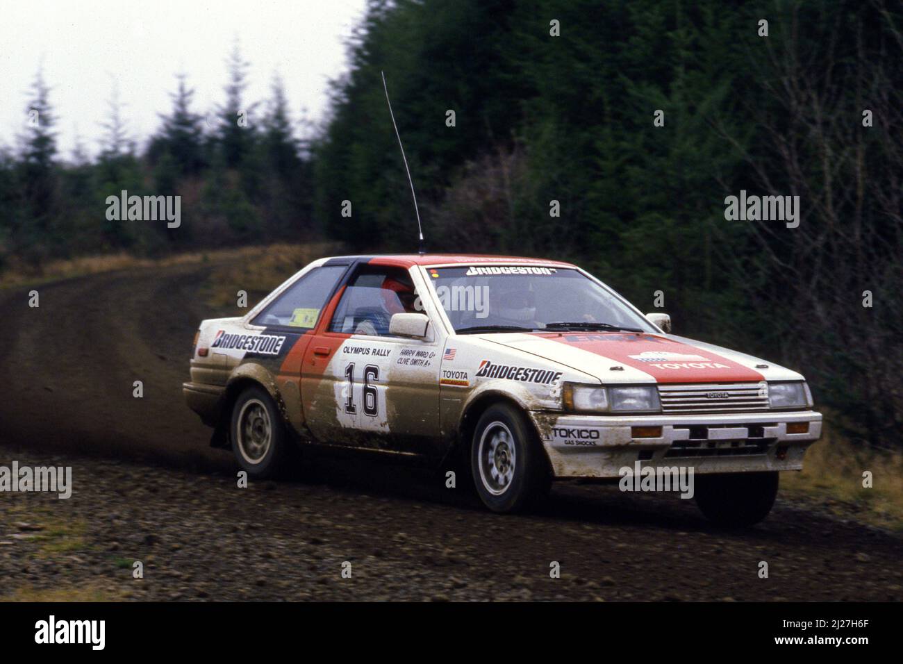 Clive Smith (NZ) Harry Ward (USA) Toyota Corolla GT 16v GrA Stock Photo ...