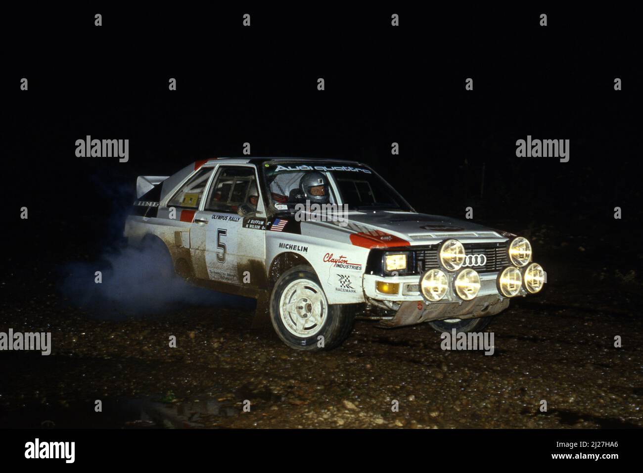 John Buffum (USA) Neil Wilson (GBR) Audi Sport Quattro GrB 3rd position ...