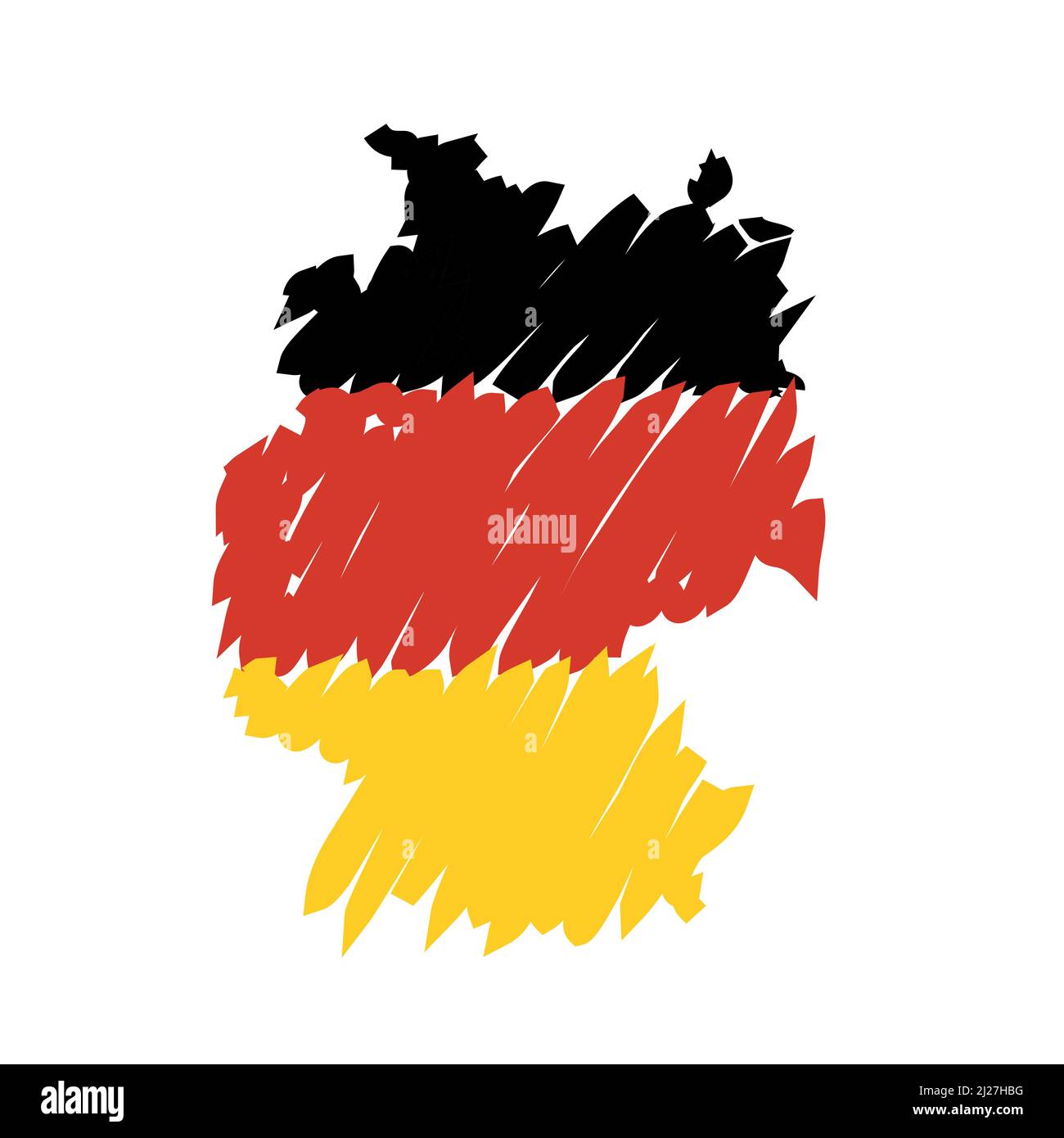 Flag map Germany, vector illustration Stock Vector Image & Art - Alamy