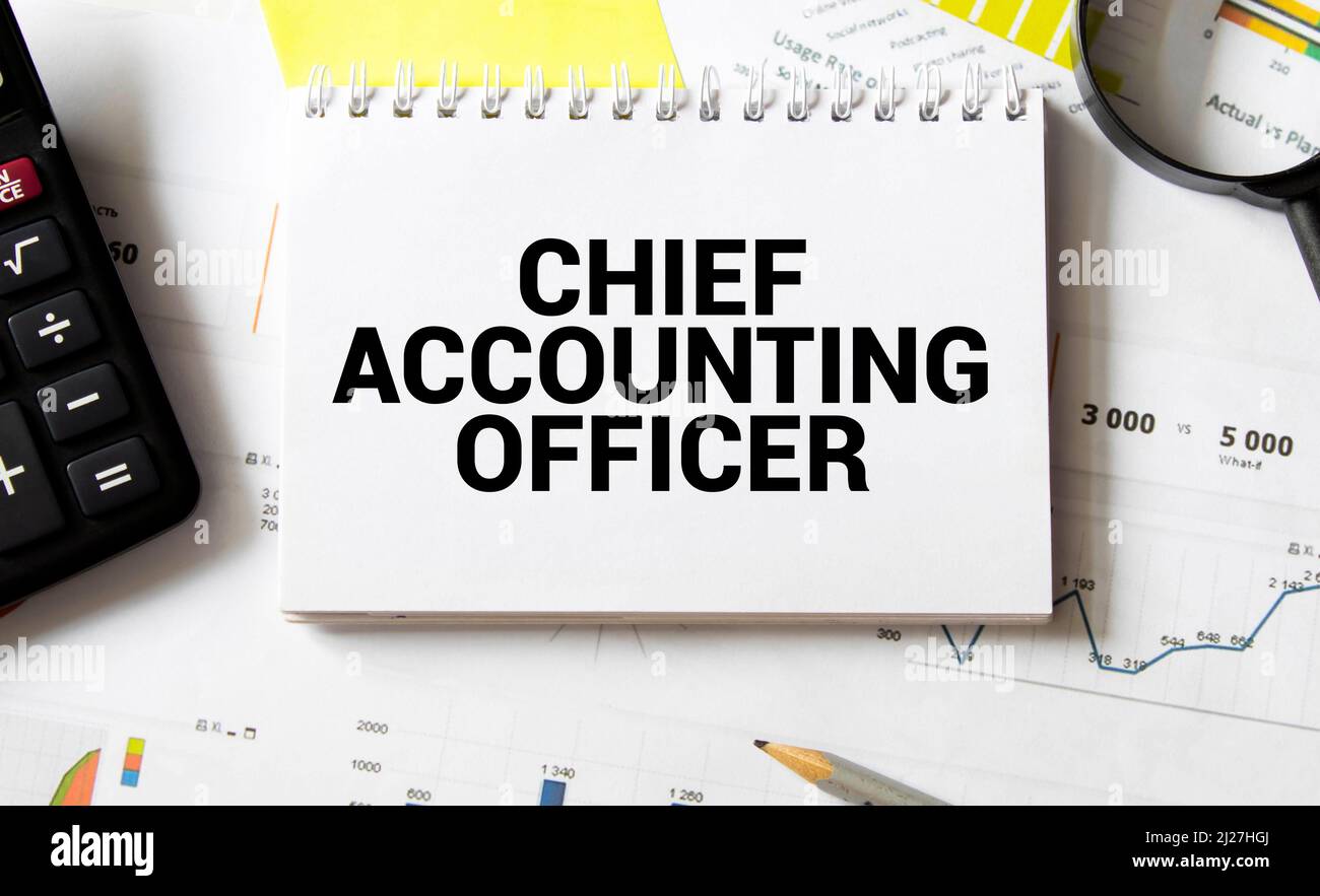 CAO - Chief Accounting Officer acronym, business concept background ...