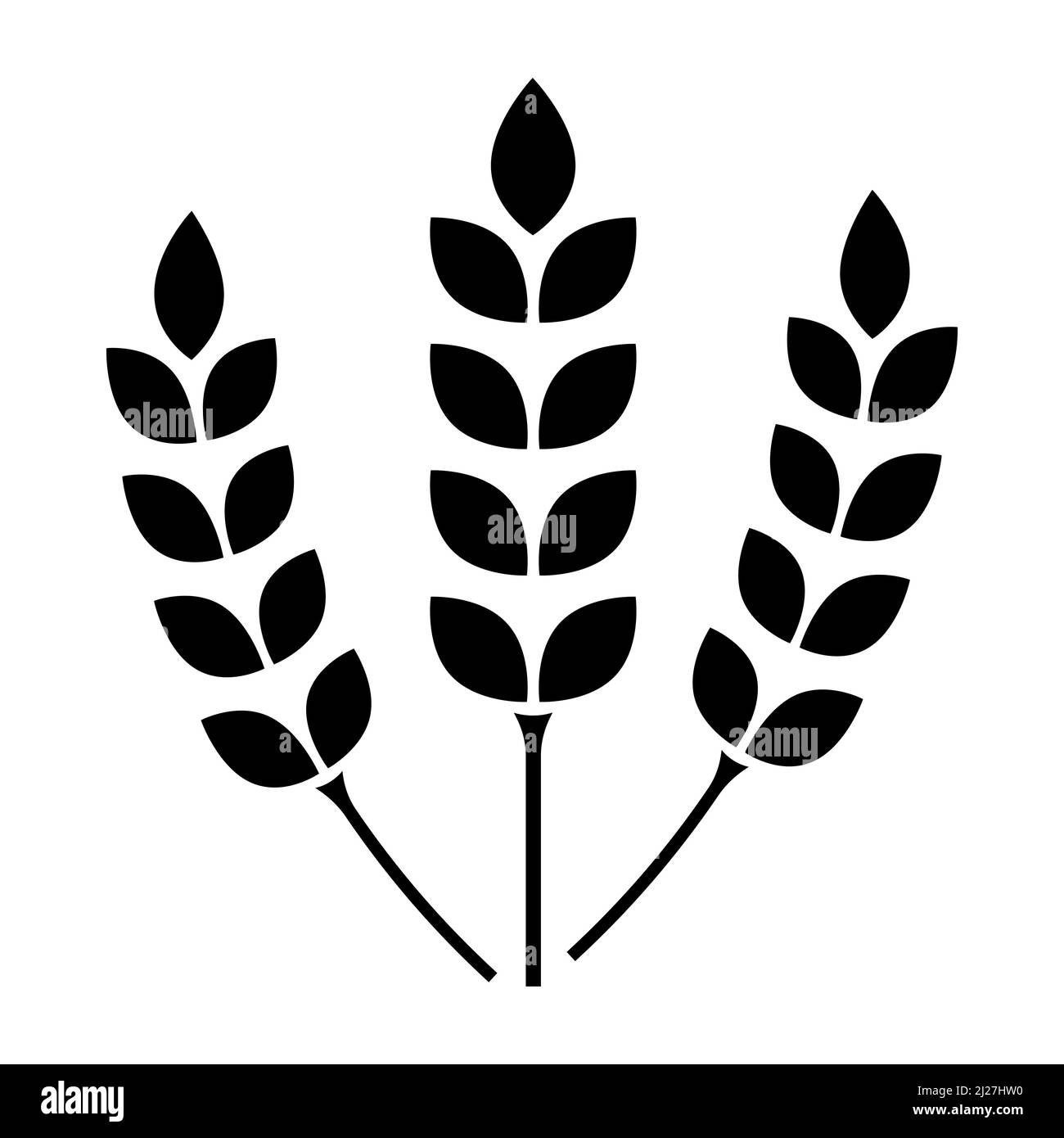 Wheat icon. Agriculture wheat symbol. Vector Illustration Stock Vector ...