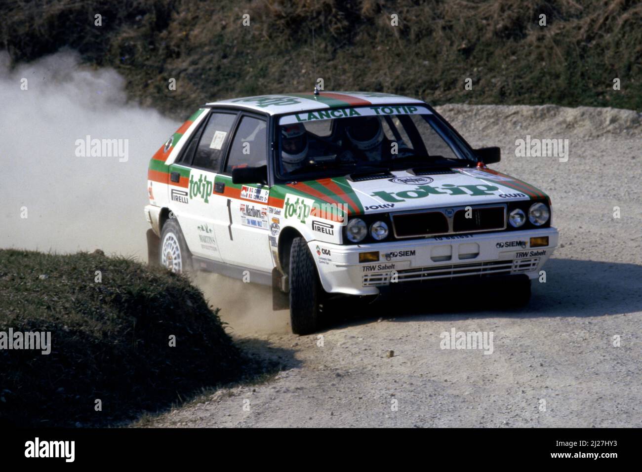 Dario Cerrato (ITA) Giuseppe Geppi Cerri (ITA) Lancia Delta HF 4WD GrA ...