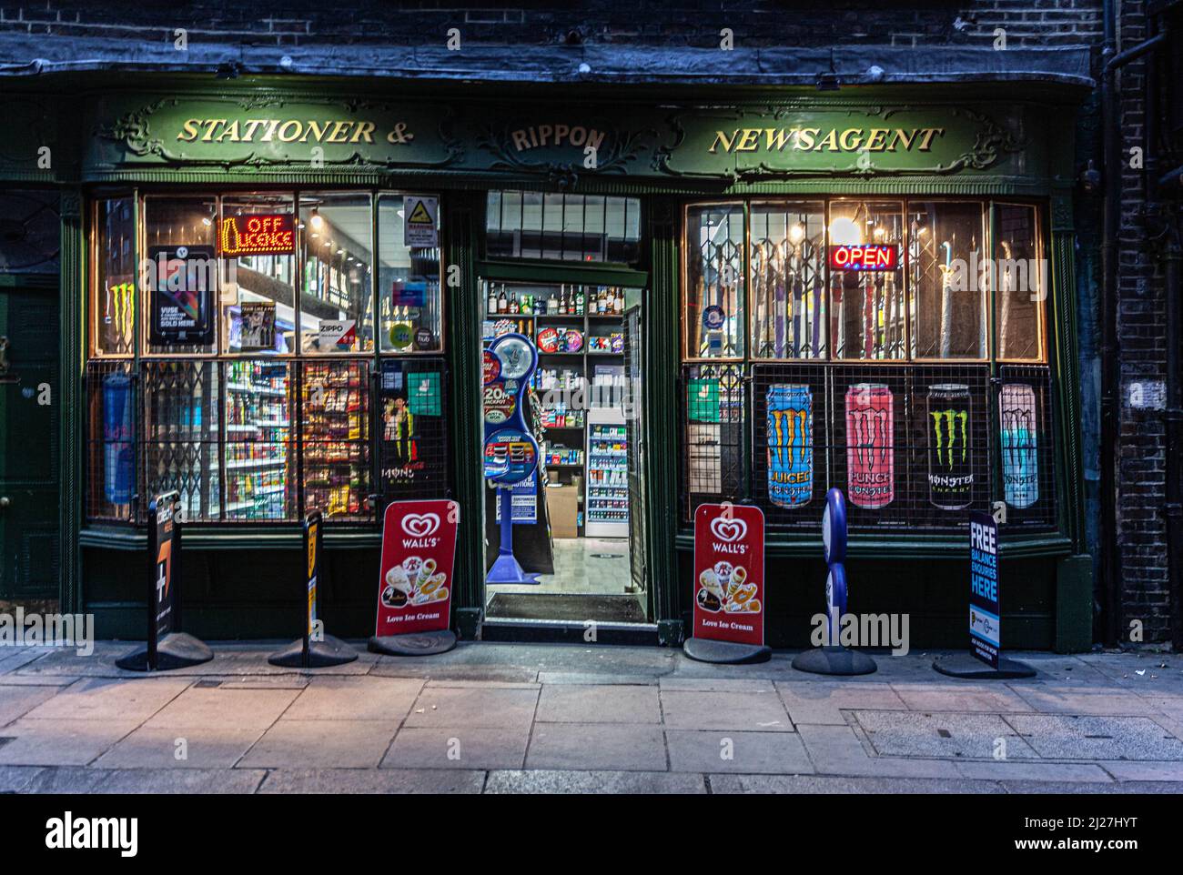 Newsagent shop, Soho, London, England, UK Stock Photo - Alamy