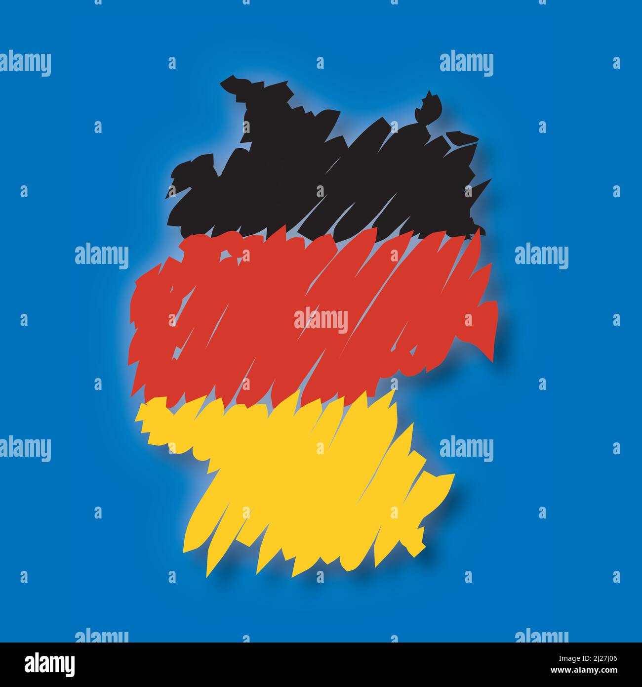 Flag map Germany, vector illustration Stock Vector Image & Art - Alamy