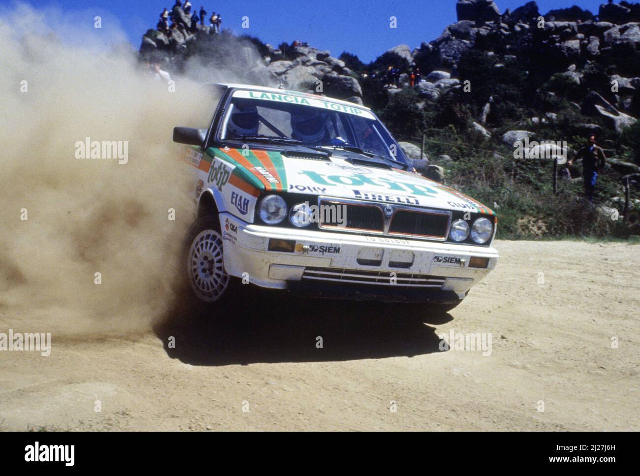 Dario Cerrato (ITA) Giuseppe Geppi Cerri (ITA) Lancia Delta HF 4WD GrA ...