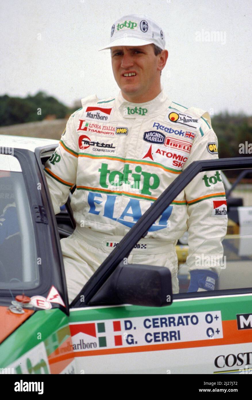 Dario Cerrato (ITA) Lancia Delta HF 4WD GrA Jolly Club Totip 2nd ...