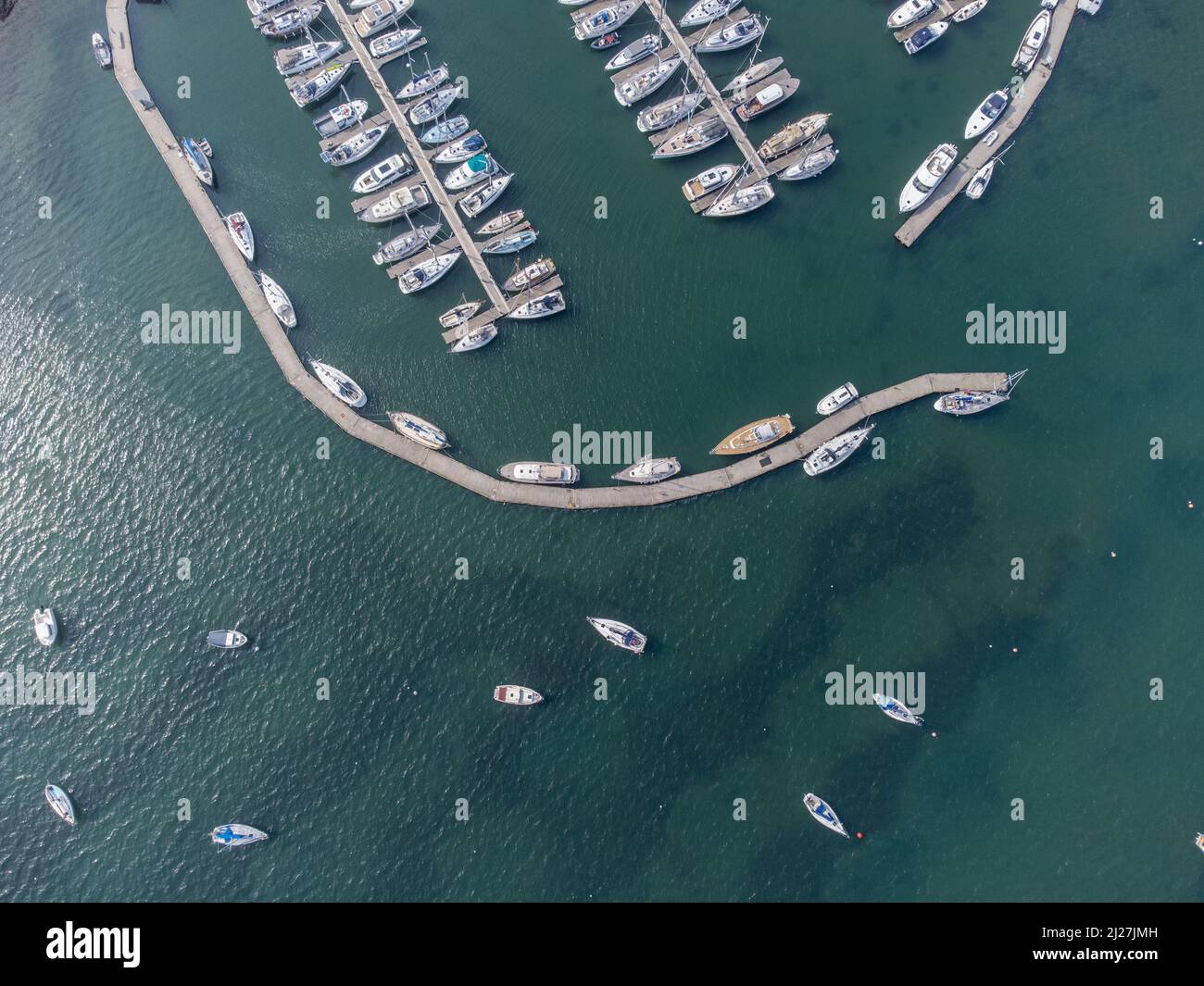 Falmouth harbour aerial hi-res stock photography and images - Alamy