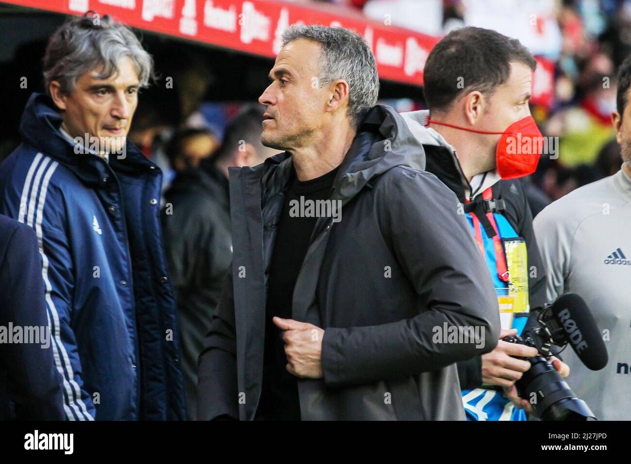 March 29, 2022, La Coruna, Spain: Luis Enrique Martinez, head coach of ...
