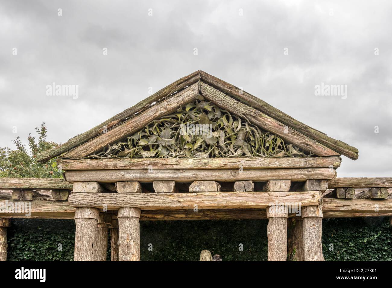Detail of the Rustic Temple designed by Julian & Isabel Bannerman in ...