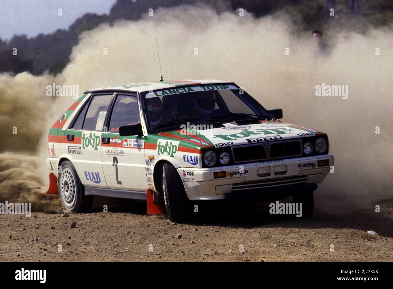 Dario Cerrato (ITA) Giuseppe Geppi Cerri (ITA) Lancia Delta HF 4WD GrA ...