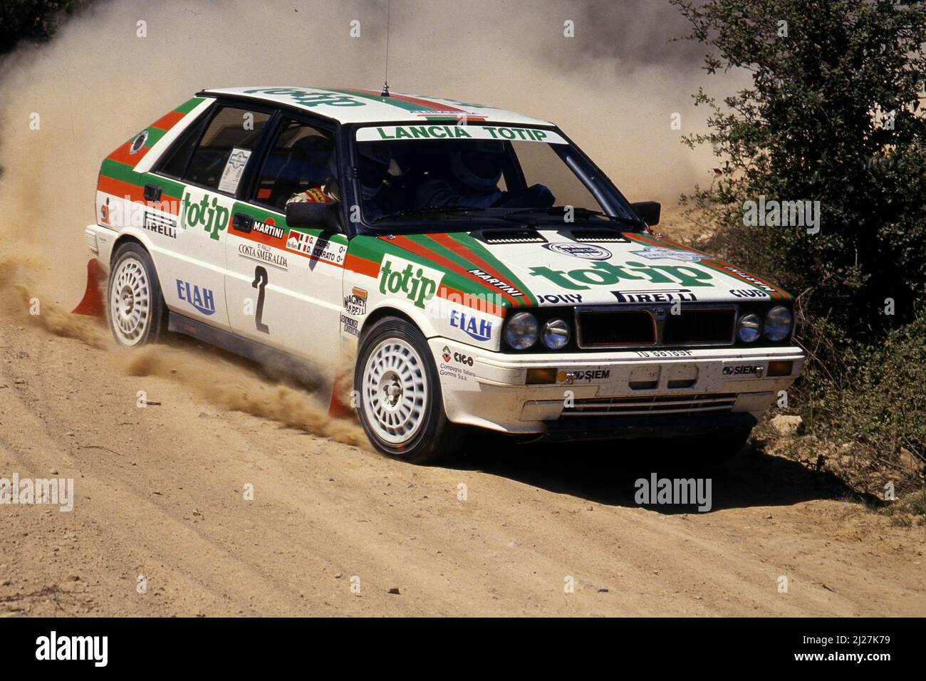 Dario Cerrato (ITA) Giuseppe Geppi Cerri (ITA) Lancia Delta HF 4WD GrA ...