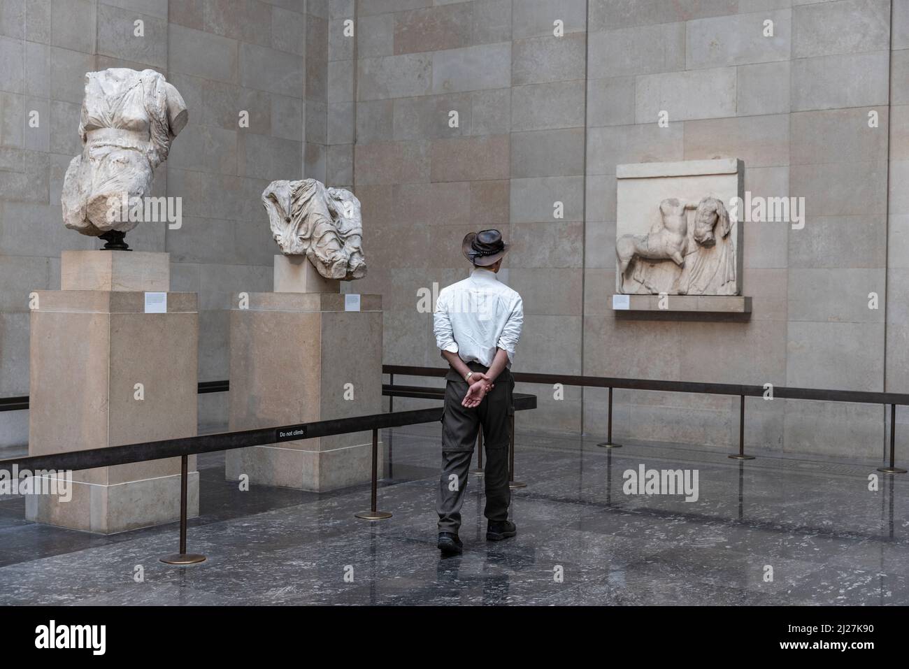 Greek Parthenon Marbles and Sculptures, from the temple of Athena, more commonly known as the ...
