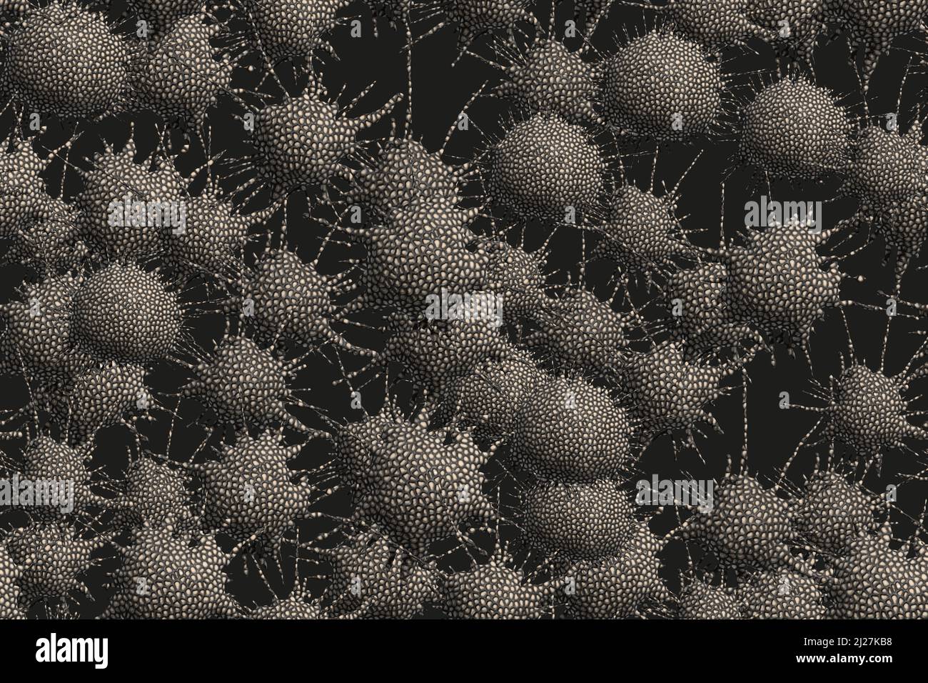 Abstract Skin Blots Seamless Pattern 3D Illustration Background Stock ...