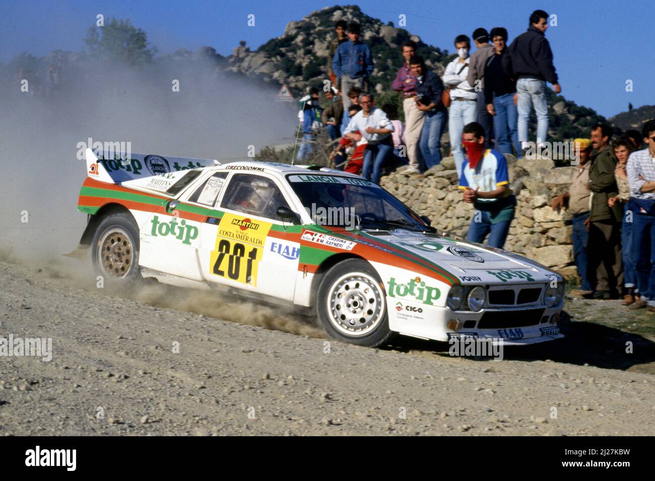 Michele Rayneri (ITA) Carlo Cassina (ITA) Lancia Rally 037 GrB Jolly ...