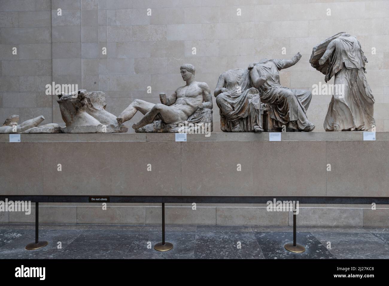 Greek Parthenon Marbles and Sculptures, from the temple of Athena, more commonly known as the ...